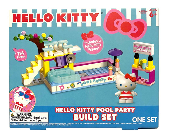 Hello Kitty | Toys | Hello Kitty Pool Party Build Set 14 Pieces With ...